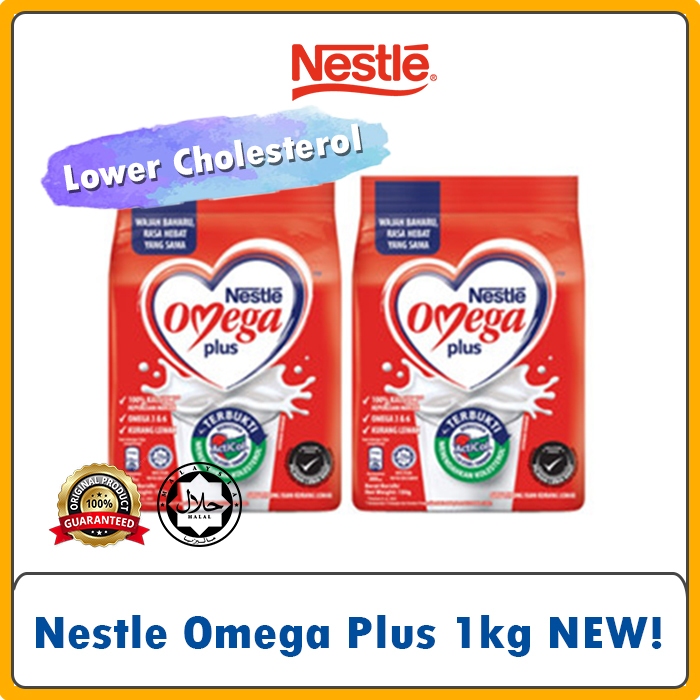 Nestle Omega Plus NEW PACKING ! -1KG (Expired JUL 2024) Kurang Lemak ...