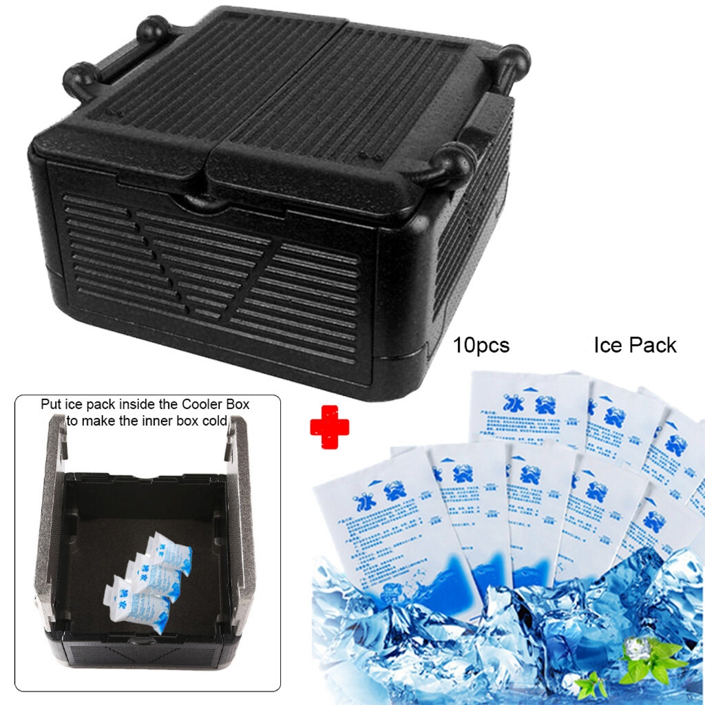 Camping Cooler Box Foldable Ice Cooler Food Storage Box Kotak Ais Box ...