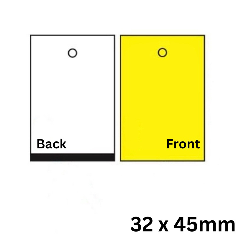 Barcode Tag Tagging Card Tag Label Pakaian Price Card Tag Card 1 rolls ...