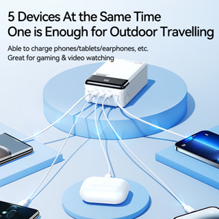 𝟴𝟬,𝟬𝟬𝟬𝗺𝗔𝗵 Remax Rpp-566 Pd20W+Qc22.5W Cabled Fast Charging Power Bank 80000Mah Portable ...