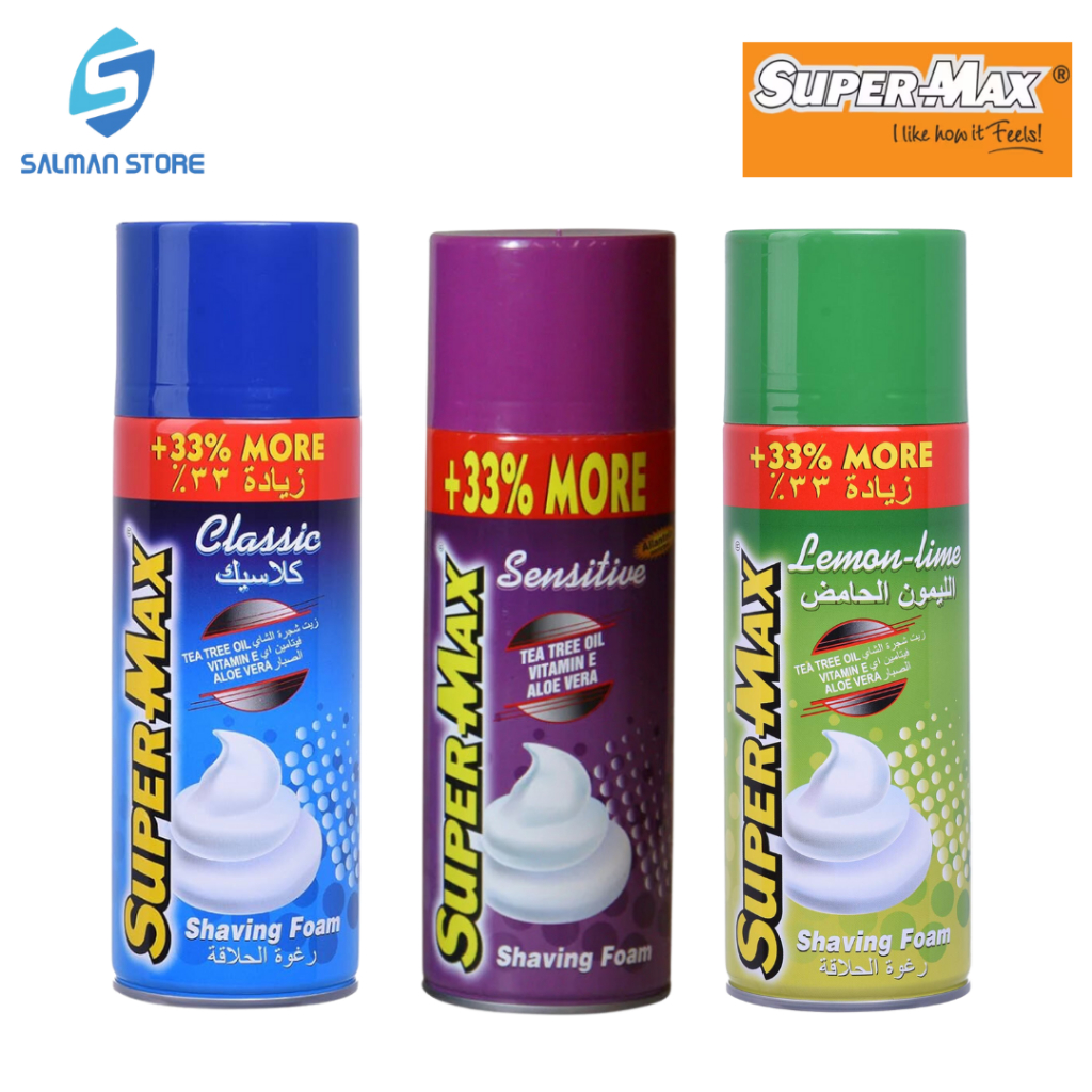 Supermax Shaving Foam 400ml - Suitable For All Types Skin | Shopee Malaysia