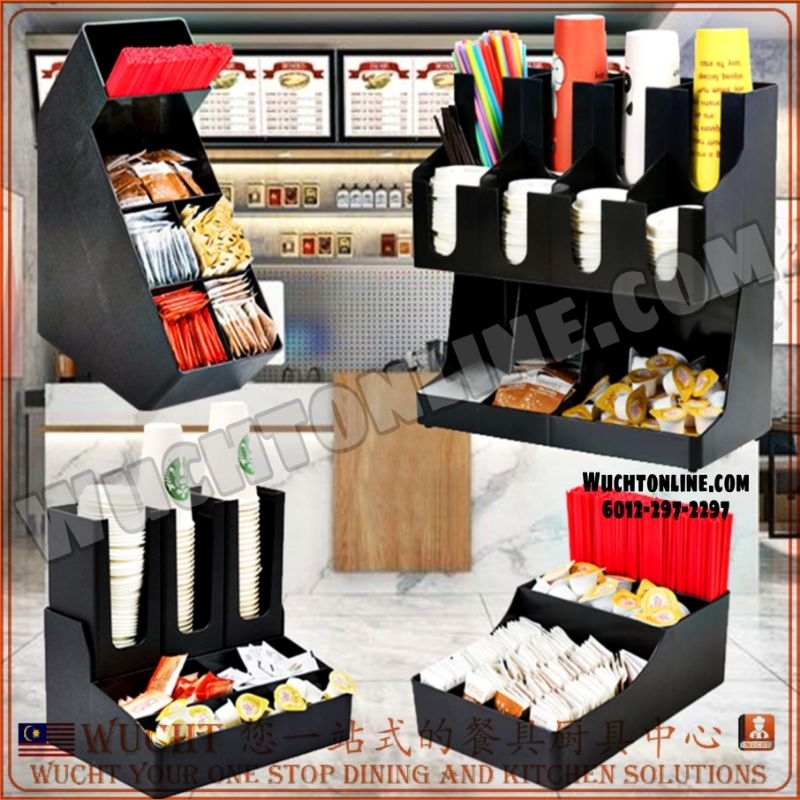 【WUCHT】Rak Cawan Hitam Black Cup Holder 6 8 9 11 Coffee Tea Condiment ...