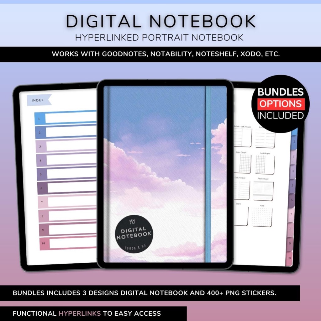 Digital Notebook Student Journal Planner PDF Goodnotes / Notability ...