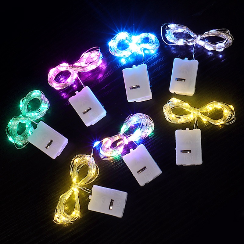 (1 METER) 3 Modes Mini LED Fairy String Lights 1 M Copper Wire Starry ...