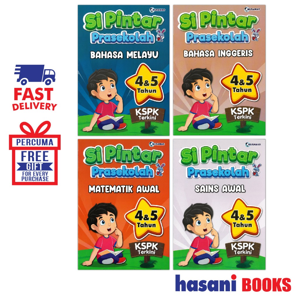Hasani Nusamas Buku Latihan Si Pintar Prasekolah 4-5 Tahun | Shopee Malaysia