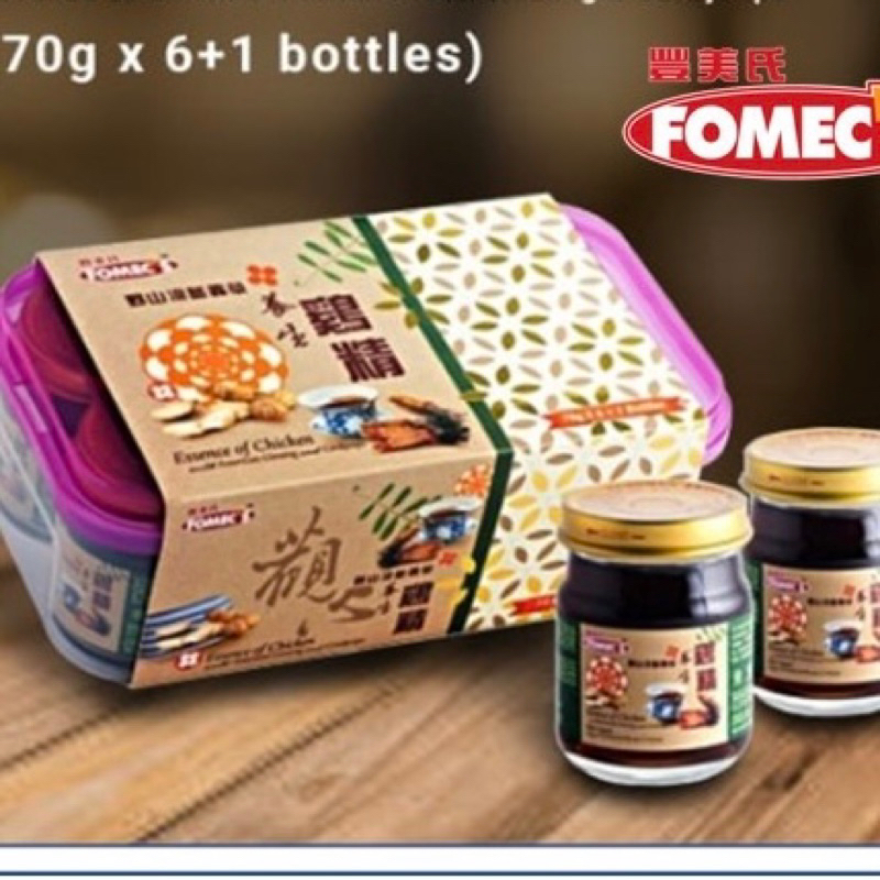 FOMEC’s Essence of Chicken with American Ginseng & Cordyceps (70g x 6+1 ...