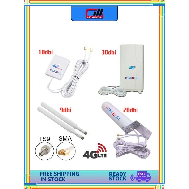 🔥5G / 4G Antenna🔥 4G LTE Signal Gain Antenna For ZTE MF283V HUAWEI B310 ...