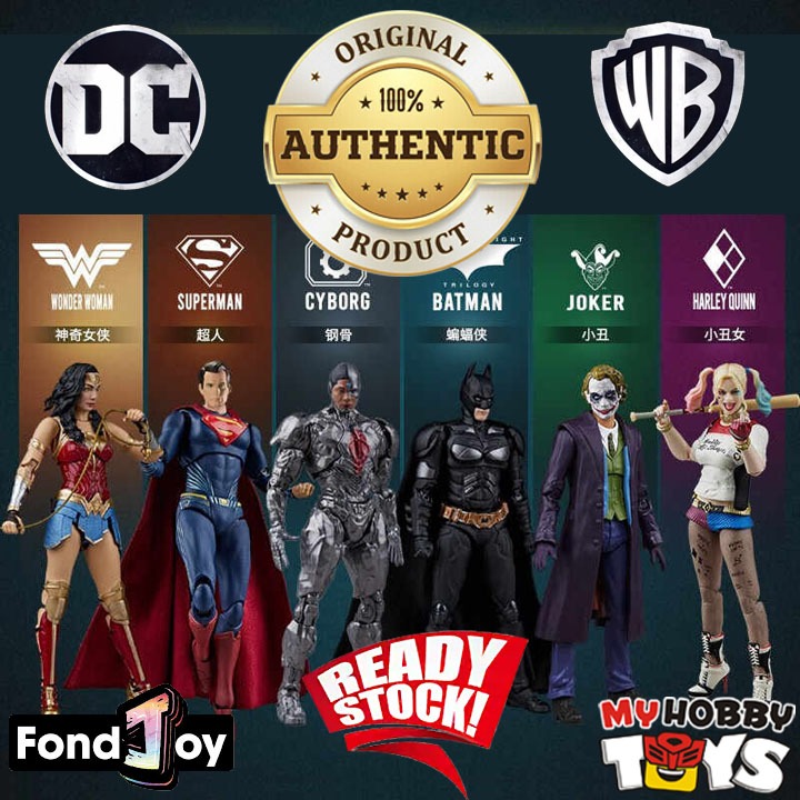 Fond Joy DC Superheroes Action Figures Series - Superman Batman Wonder ...