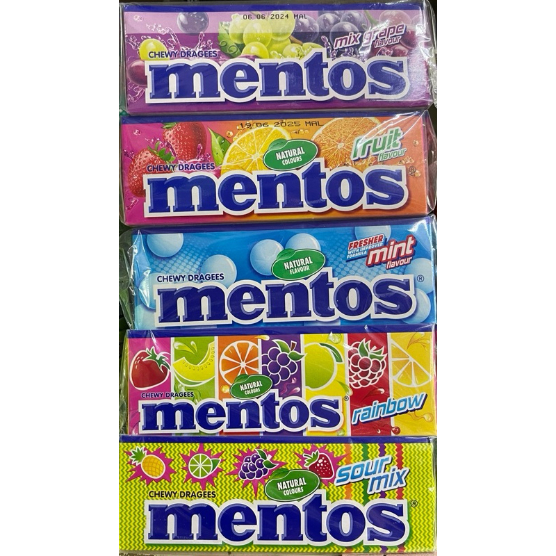 Mentos Chewy Rolls (24 x 37g) | Shopee Malaysia