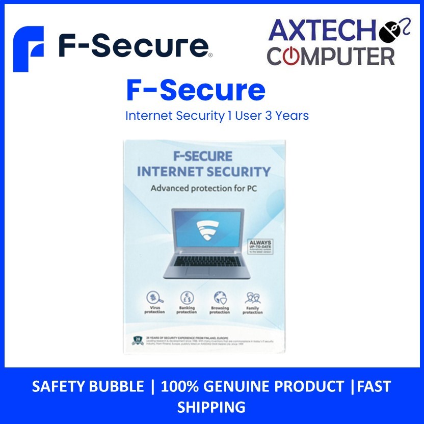 F-Secure Internet Security 1 User 3 Years | Shopee Malaysia