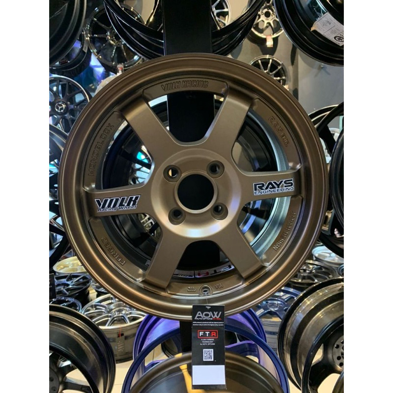 AOW TE37 NEW SPORT RIMS LIGHT WHEELS (FLOW FORMING) 15x7JJ / 16X7JJ ...