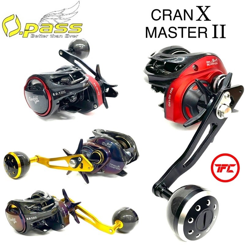 OPASS CranX Master / CranX Master II 2 SW301 PG HG Baitcast Jigging ...