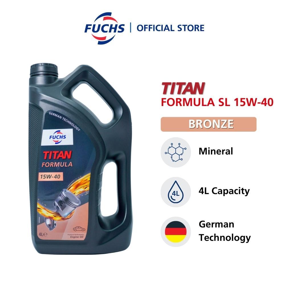 Titan Formula SL SAE 15W40 Mineral Engine Oil 4L Automotive Car Oil ...