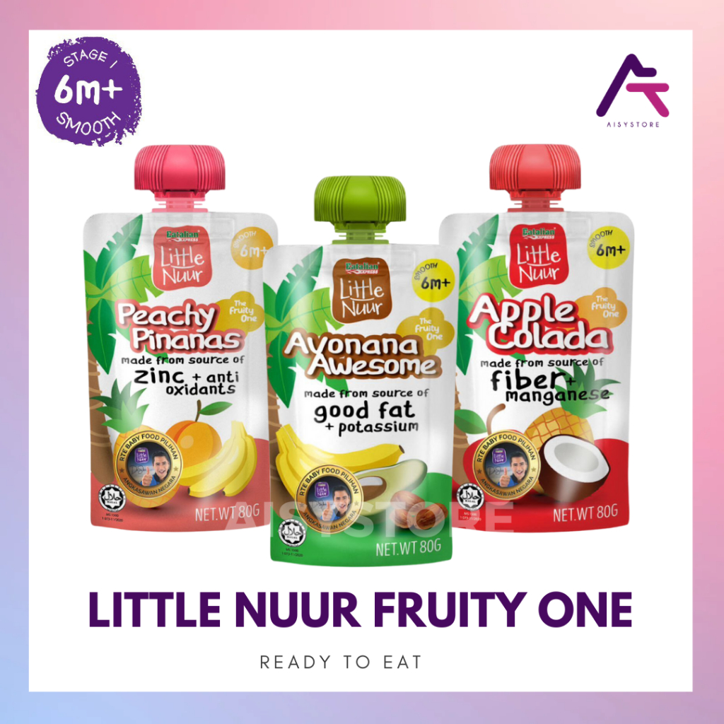 Little Nuur by Eatalian Express - The Fruity One Baby Food Bubur Puree ...