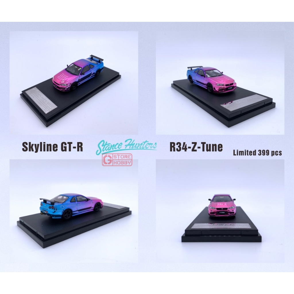 STANCE HUNTERS 1/64 NISSAN SKYLINE GT-R R34 NISMO Z TUNE GRADIENT ...