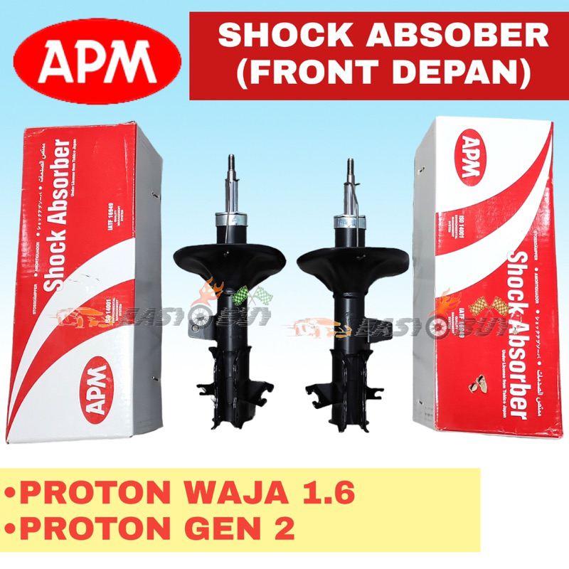 ORIGINAL APM SHOCK ABSORBER GAS (FRONT DEPAN) - PROTON WAJA 1.6 CF1 GEN ...