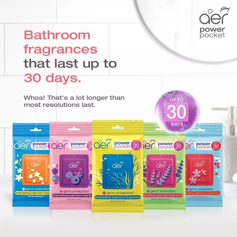 GODREJ AER POWER POCKET BATHROOM FRAGRANCE 10 g | Shopee Malaysia