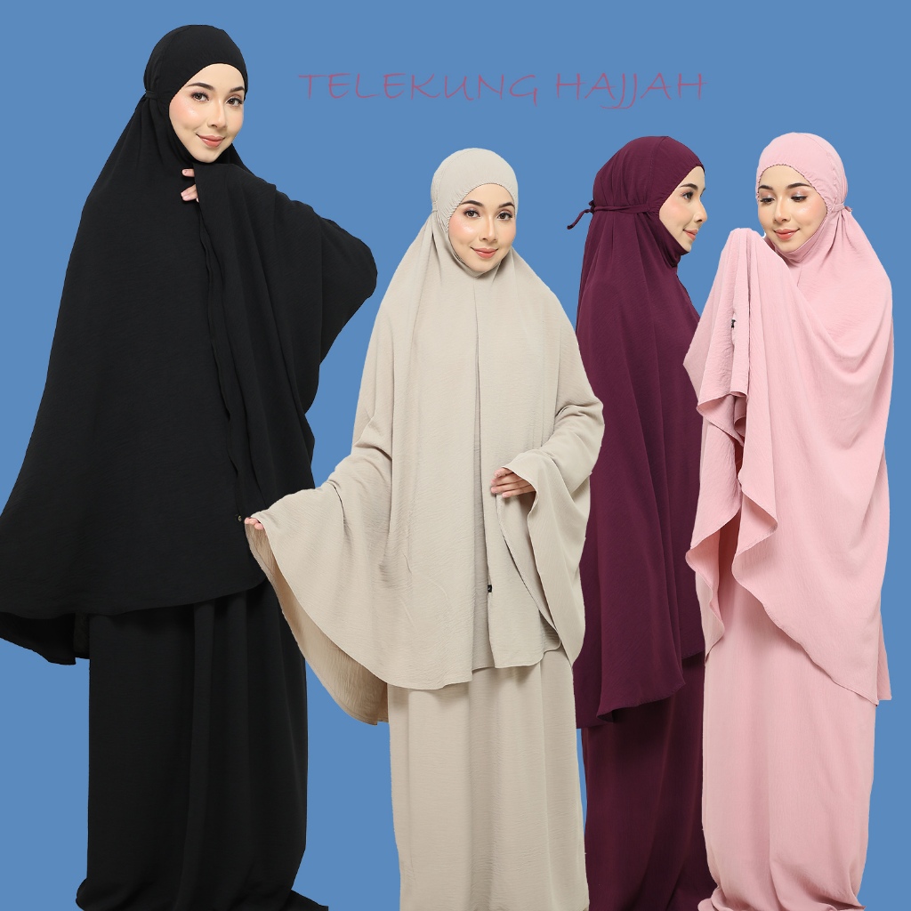 TELEKUNG HAJJAH BERTALI KAIN IRON LESS | TELEKUNG CEY COTTON | Shopee ...