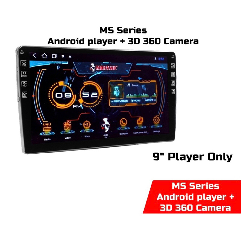 Mohawk Ms Series Car Android Player With 3D 360 Reverse Camera | Shopee ...
