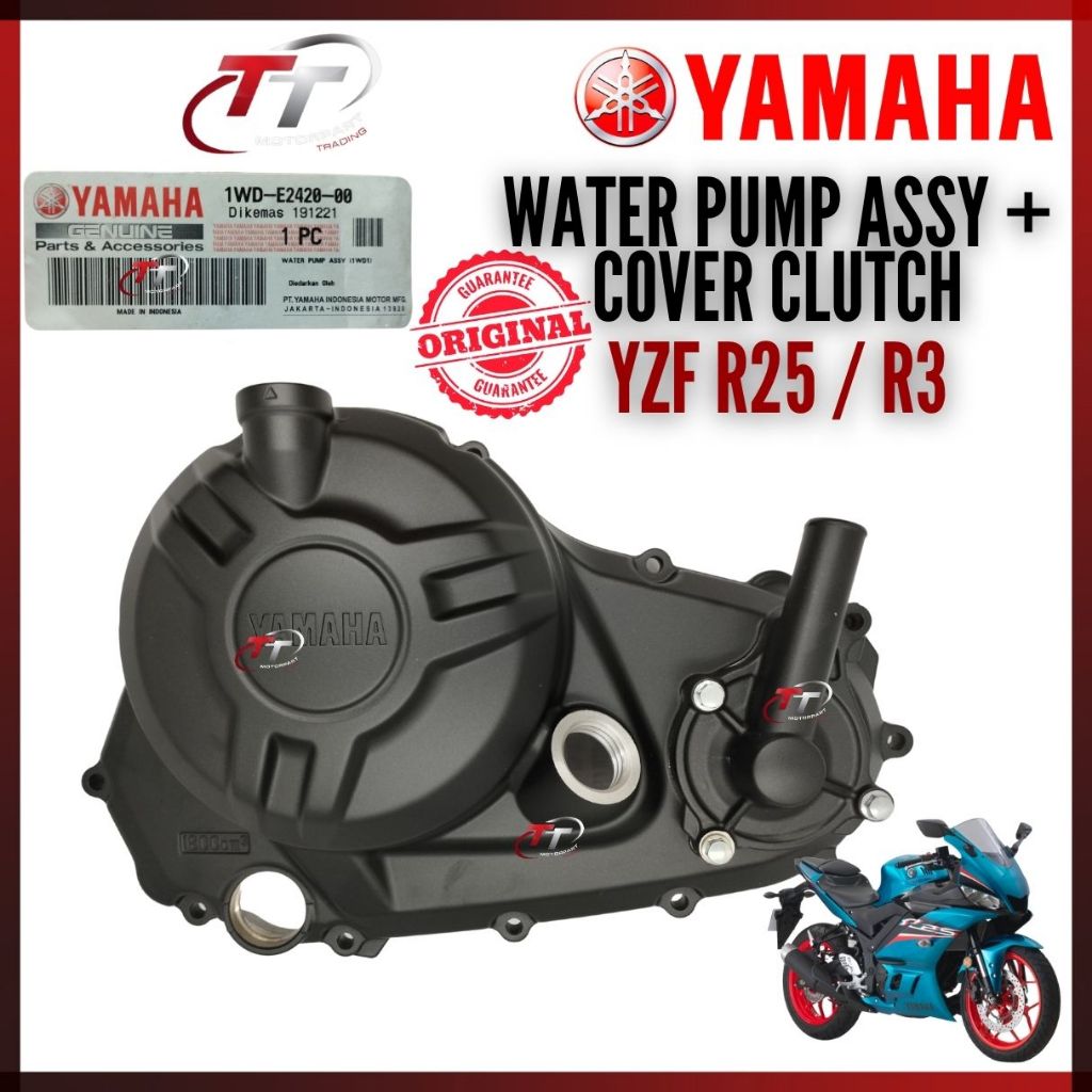 YZF R25 V2 V3 R3 YZF-R25 Cover Clutch Water Pump Assy Kaver Crankcase ...