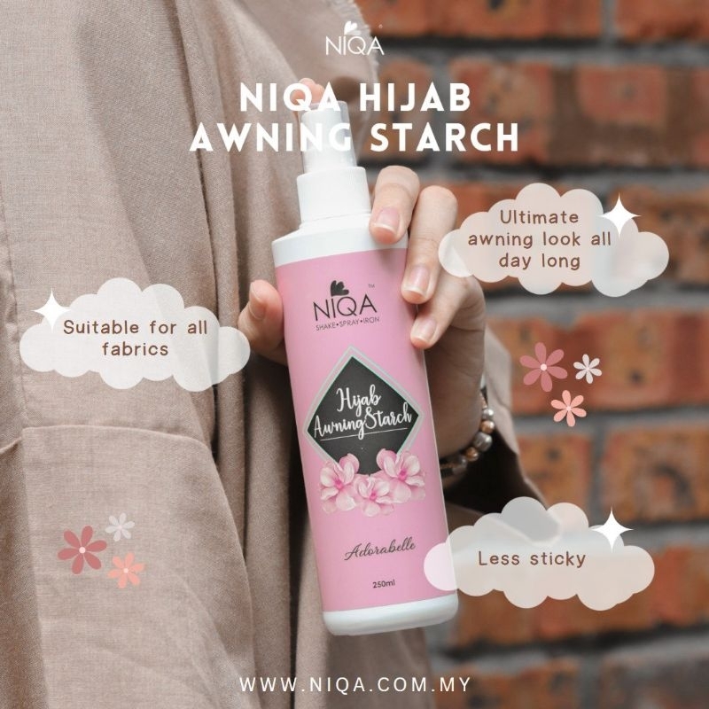 Niqa hijab awning starch | Shopee Malaysia