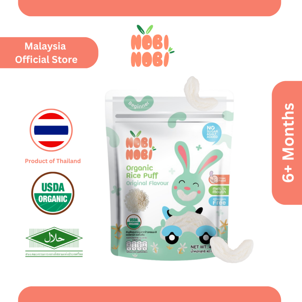 Nobi Nobi Organic Ready To Eat Baby Snacks/Travel Food/Baby Food 6 ...