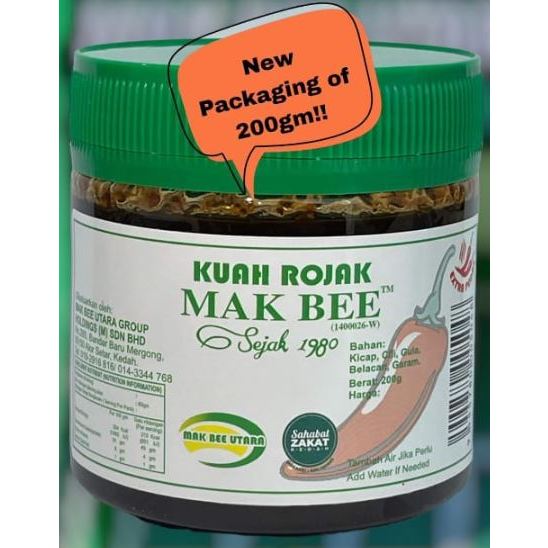 Mak Bee Kuah Rojak Original Utara Pedas 200g | Shopee Malaysia