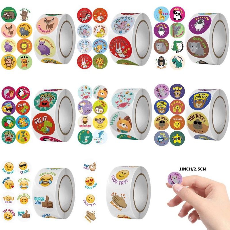 -🔥Ready Stock🔥 500pcs Teacher Reward Stickers for Kids Children ...
