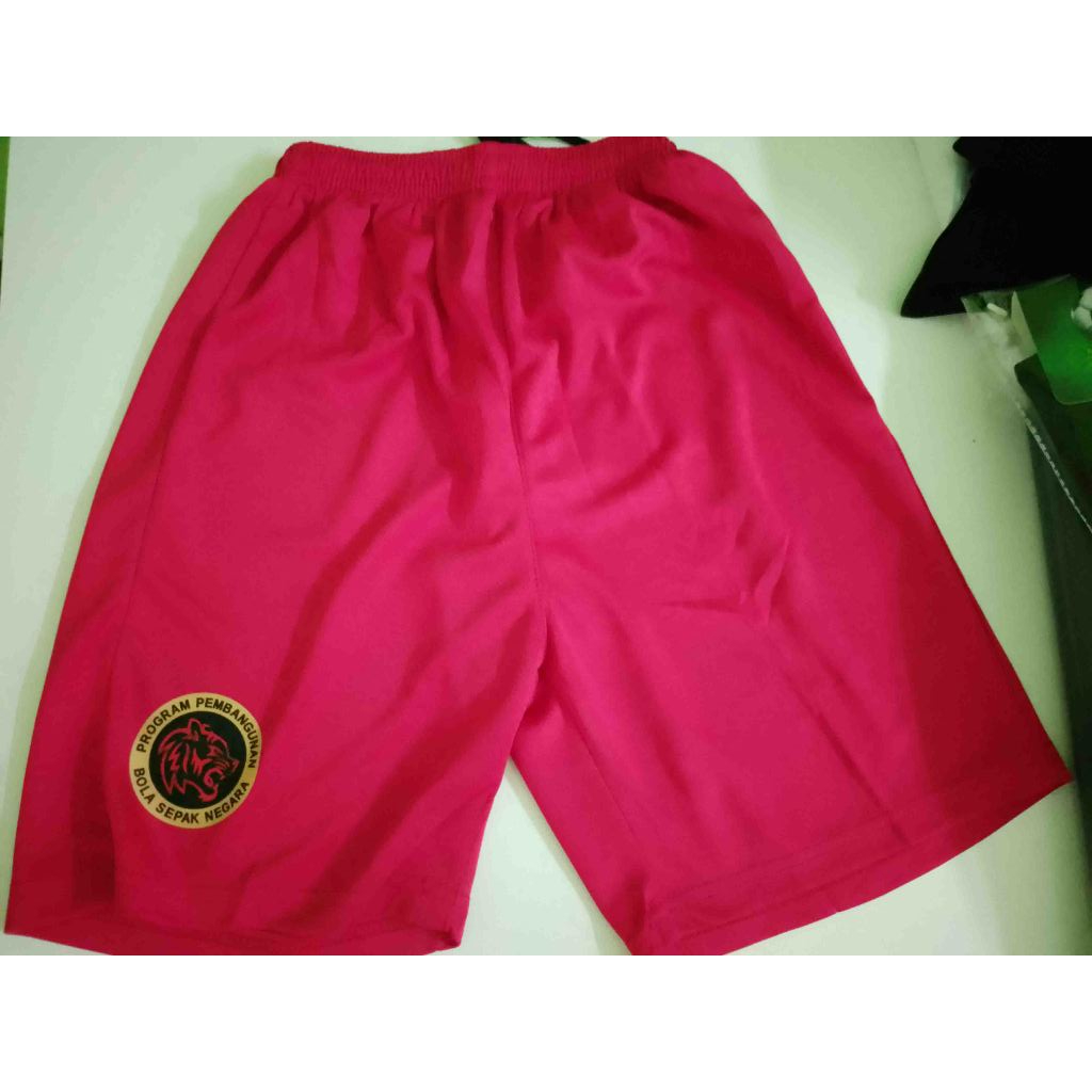 SELUAR PENDEK MICROFIBER MERAH LOGO NFDP (BUDAK HINGGA DEWASA) | Shopee ...