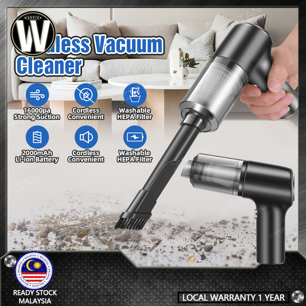 READY STOCK Wireless Car Vacuum Cleaner Rechargeable Cordless Car ...