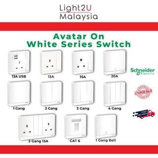 Schneider Avatar On Socket and Switches [ White ] || Switches & Sockets ...