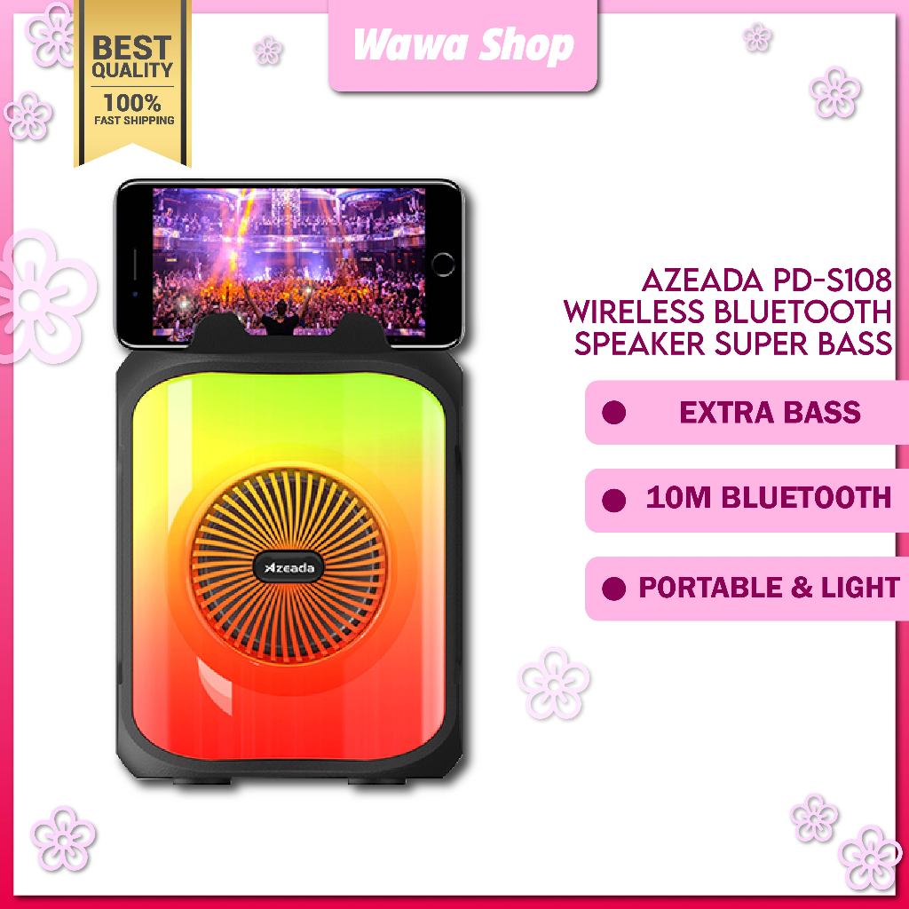 Azeada PD-S108 Wireless Bluetooth Speaker Super Bass | Shopee Malaysia
