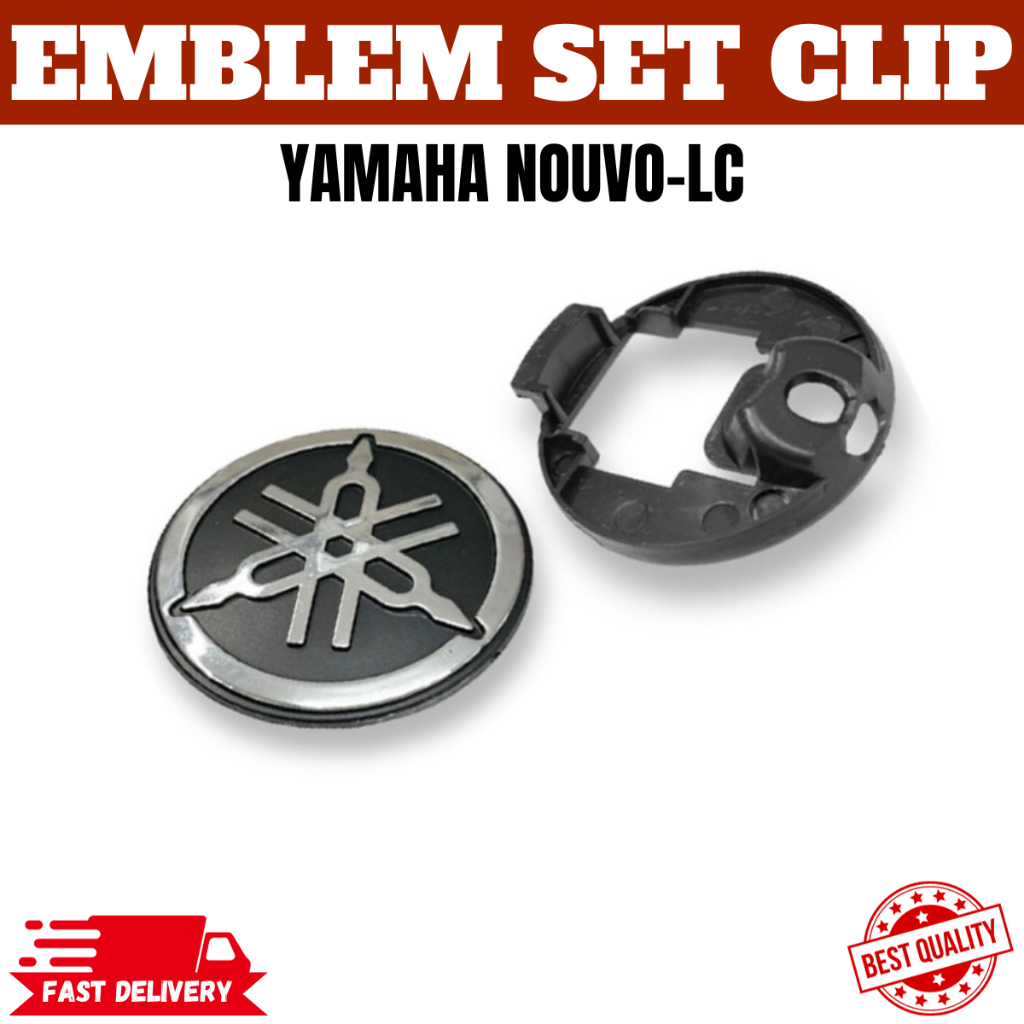 YAMAHA NOUVO-LC EMBLEM SET // CLIP EMBLEM SET LAMBANG YAMAHA LOGO NOUVO ...