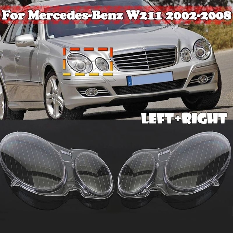 MERCEDES W211 2003-2008 HEAD LAMP COVER HEAD LIGHT COVER | Shopee Malaysia