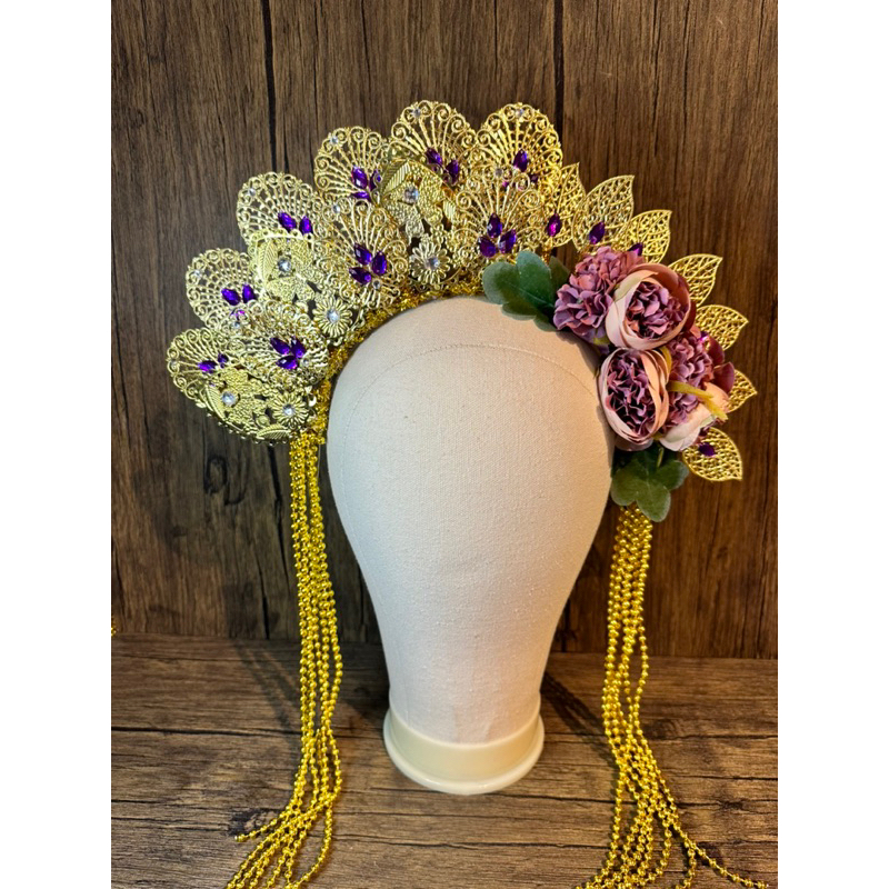 Sanggul Lintang Kod Tiara (Bunga Carnation Purple) | Shopee Malaysia