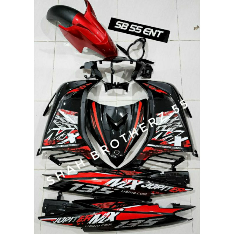 COVERSET 135LC V2/V3/V4/V5/V6/V7 JUPITER MX MERAH HITAM | Shopee Malaysia