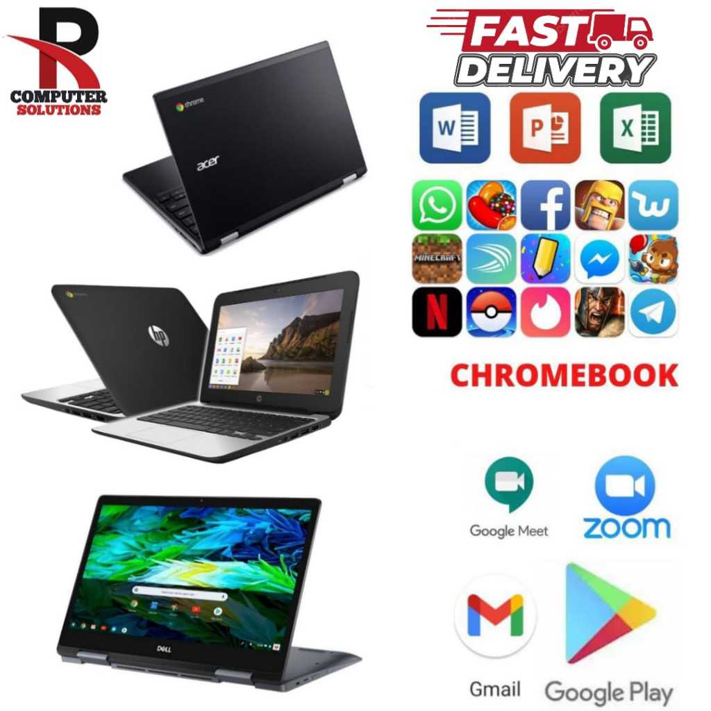 Chromebook R11 Touchscreen Laptop 4GB + 32GB Chrome OS (Grade -A) | Shopee Malaysia