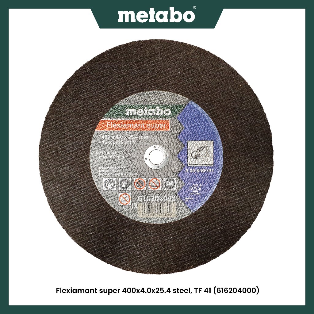 METABO Flexiamant Super A 30 S BF 16" Cutting Disc For Steel (400mm x 4 ...