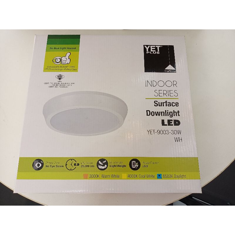 Yetplus indoor Series Surface Led Downlight 30W 6500K | Shopee Malaysia