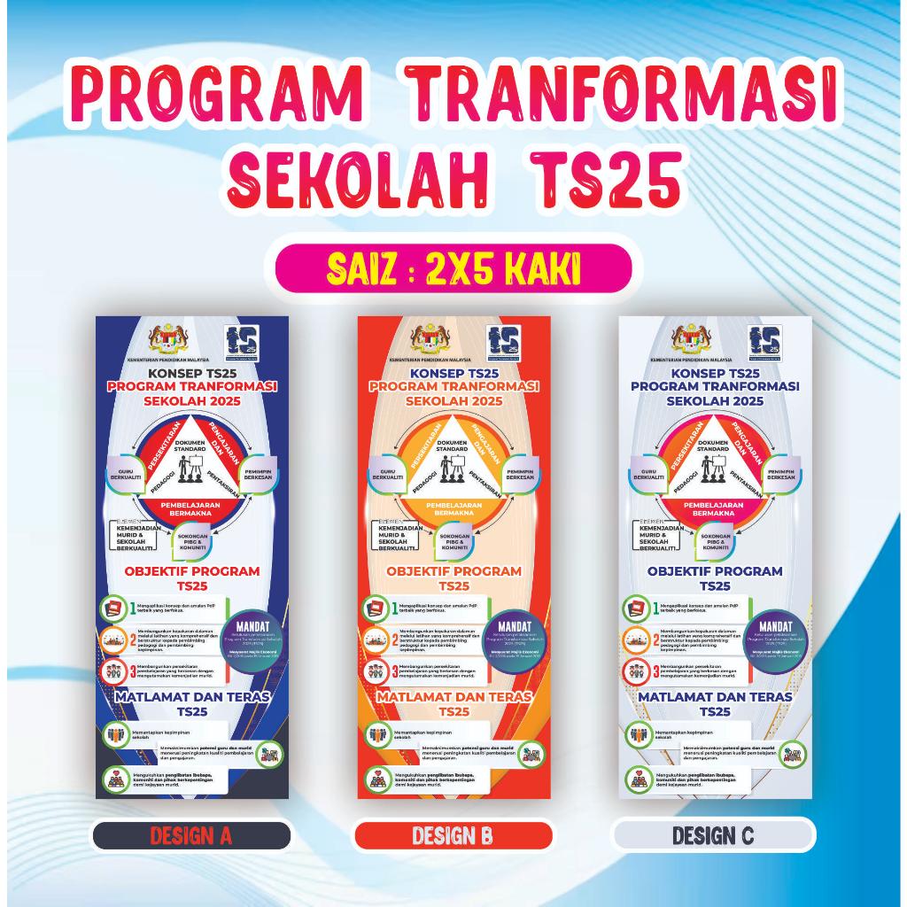 TRANFORMASI SEKOLAH TS25 (BUNTING/BANNER) 1 HARI SHIPOUT!! | Shopee Malaysia