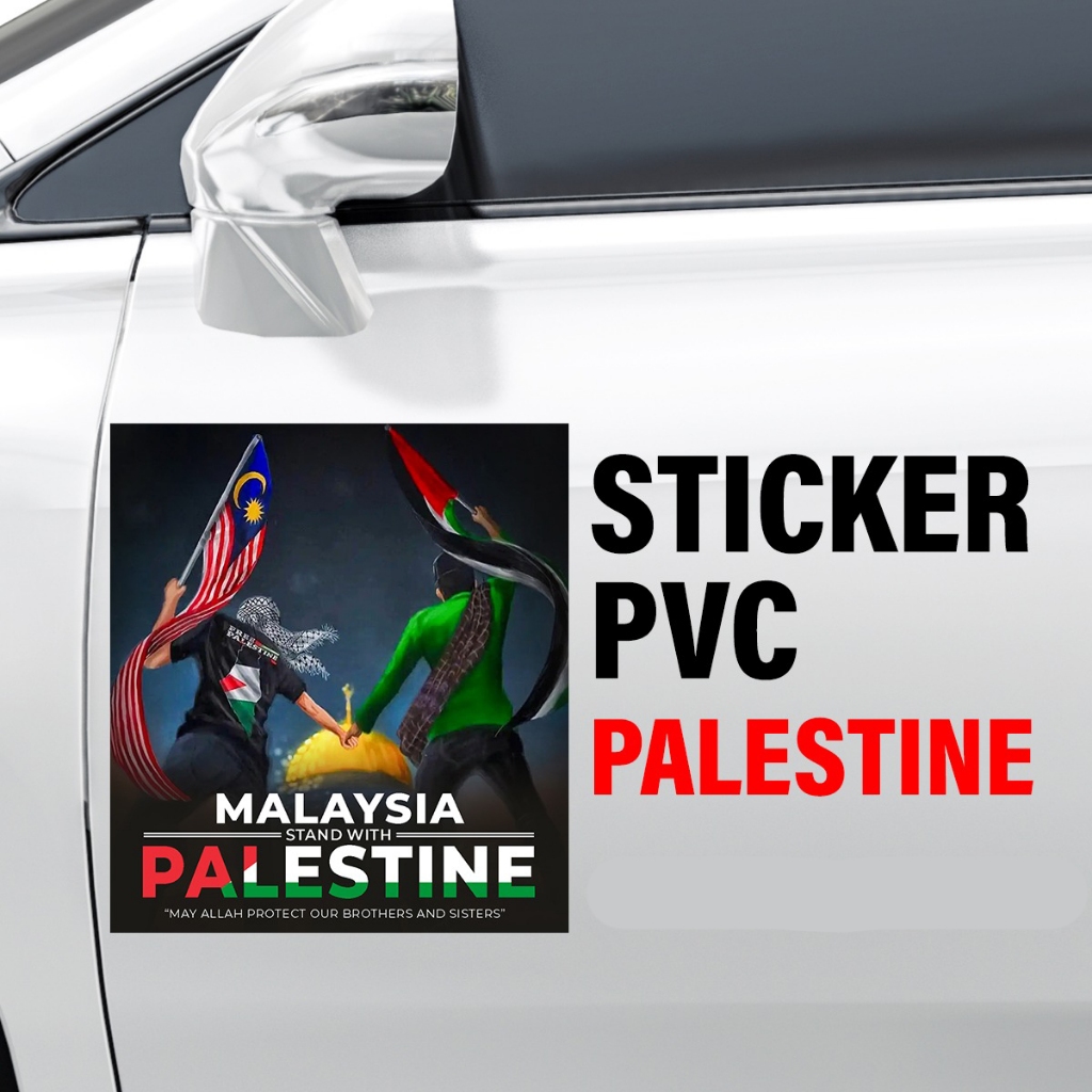 STIKER MAGNET / STICKER PVC KERETA PALESTIN | CAR STICKERS SOLIDARITY ...