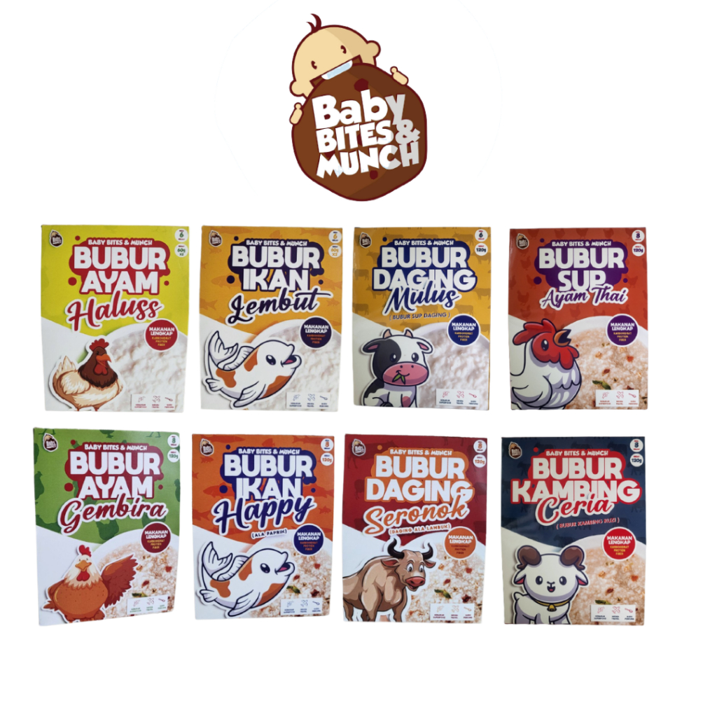BABY BITES & MUNCH - BUBUR READY TO EAT (KOYAK & MAKAN) | Shopee Malaysia