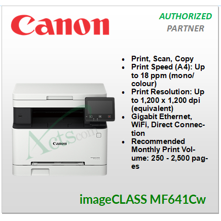 Canon imageCLASS MF641Cw - Compact and Efficient 3-in-1 Colour ...