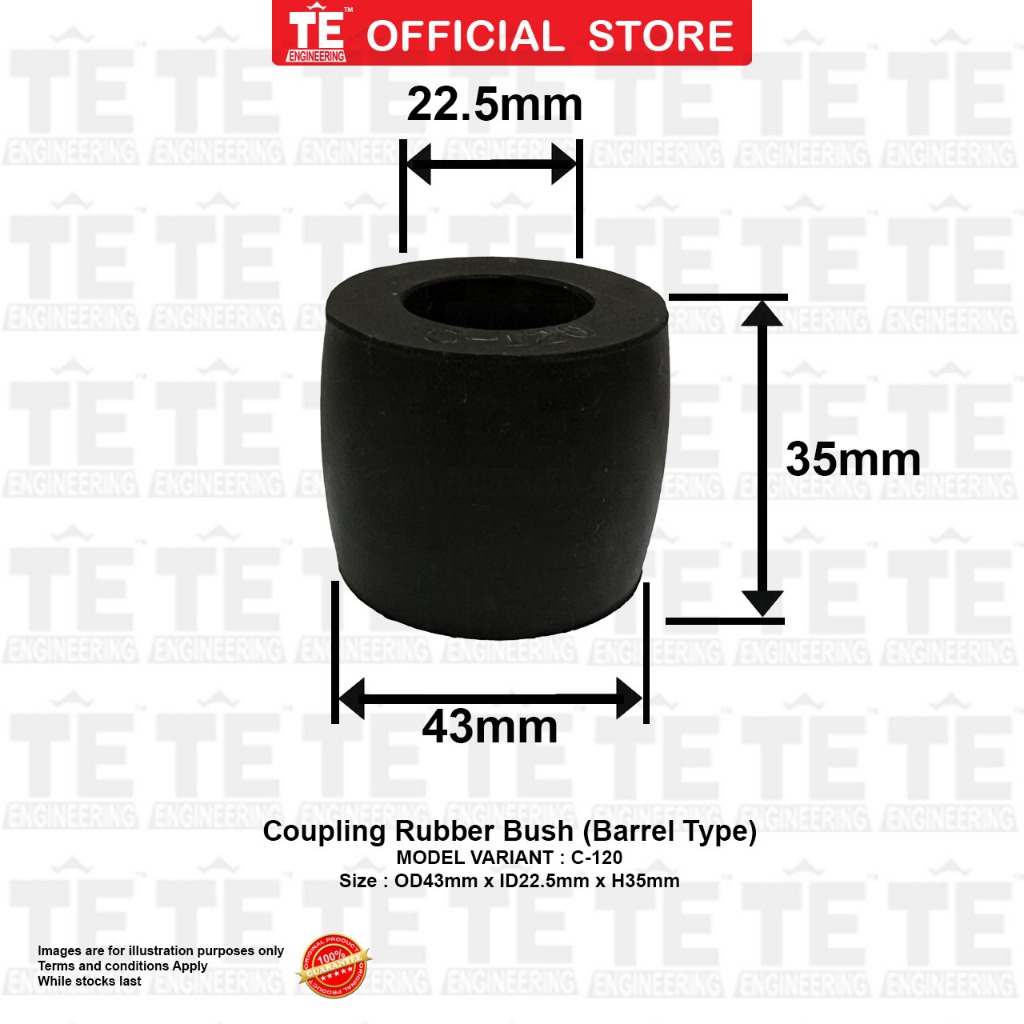 Local Flexible Coupling Rubber Bush (Pin Bush Coupling) | Shopee Malaysia