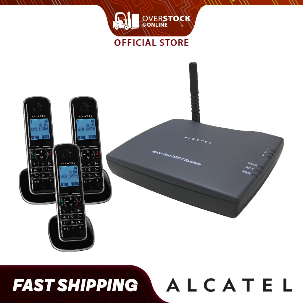 ALCATEL XPS3010 / XPS4010 Multi-line DECT System with Hands-free Speakerphone, Caller ID & Multi ...