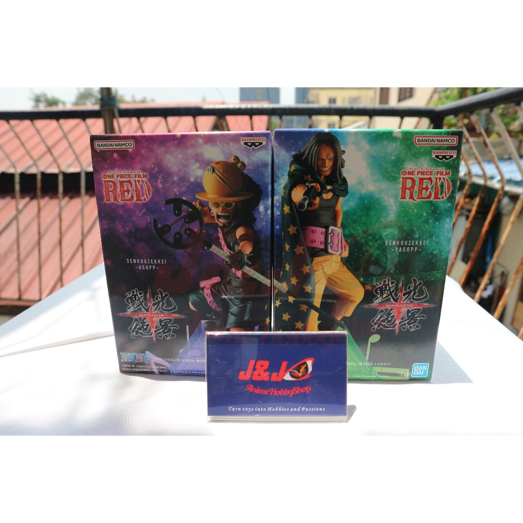 BANPRESTO ONE PIECE FILM RED SENKOZEKKEI USOPP & YASOPP set | Shopee Malaysia