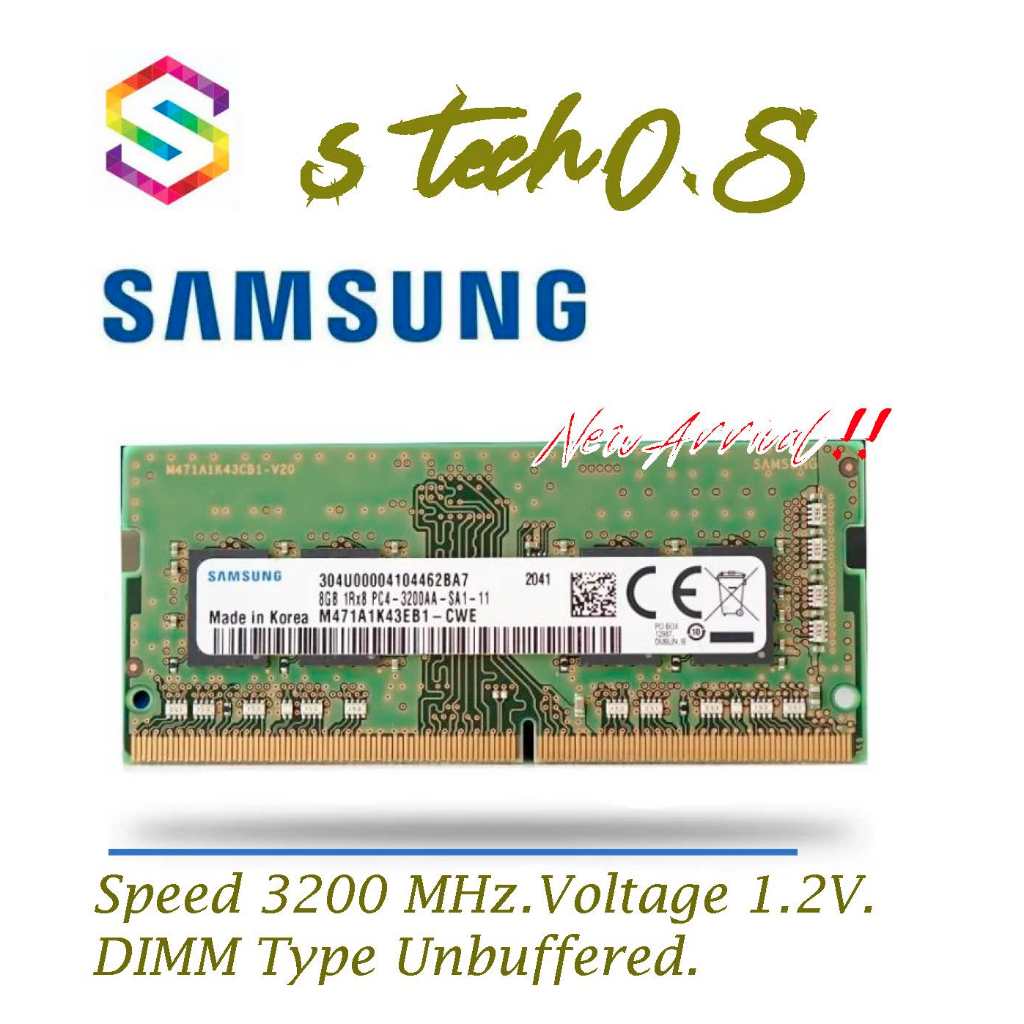 Samsung RAM DDR4 3200MHz 8GB SODIMM Laptop Memory | Shopee Malaysia