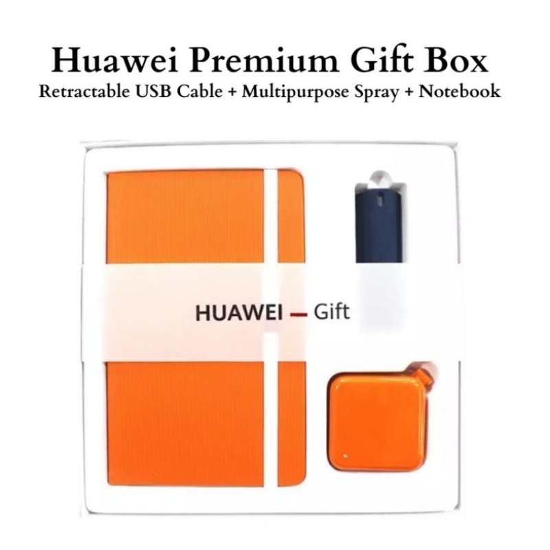Huawei Premium Gift Box (Notebook + USB + Spray and Wipe) | Shopee Malaysia