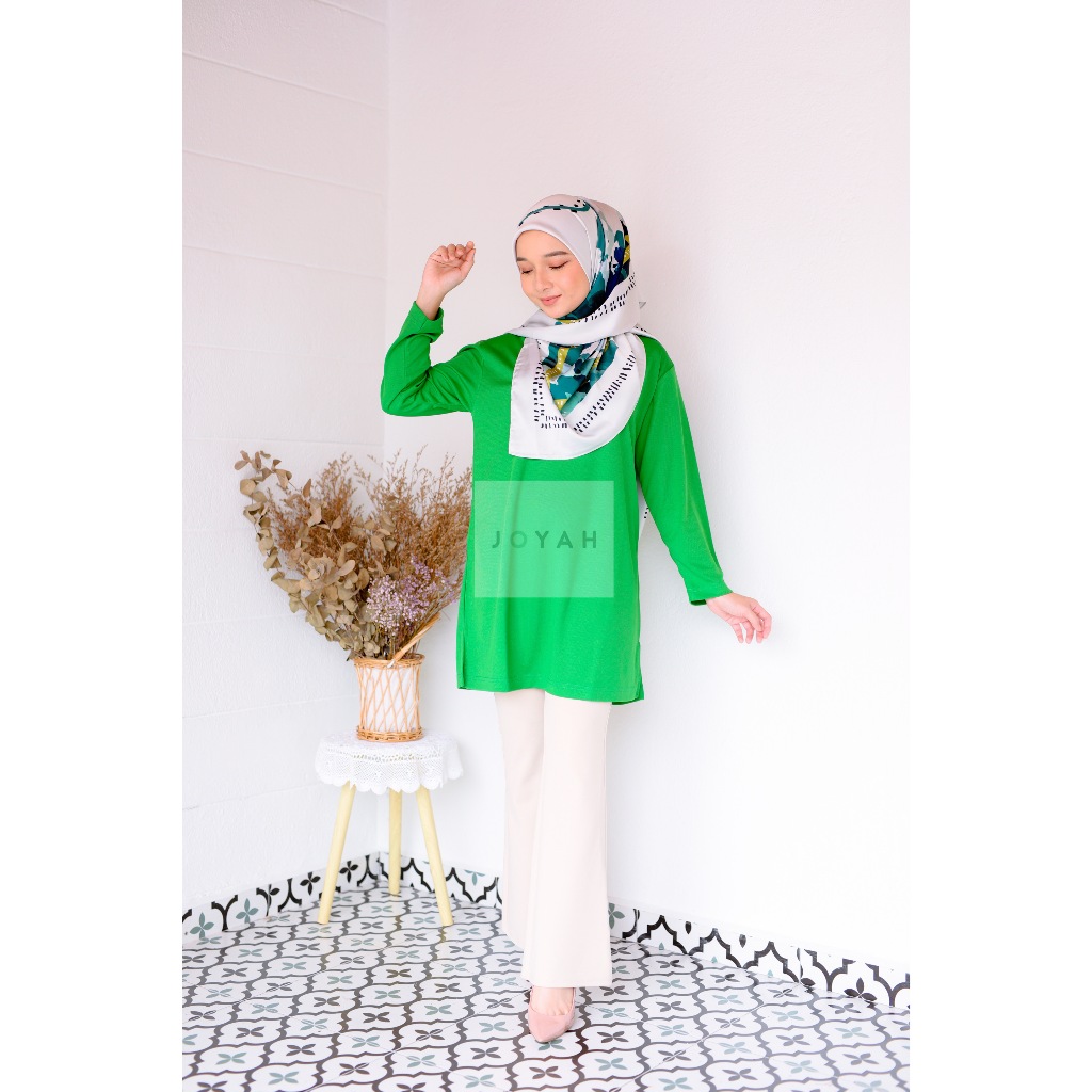 Joyah Premium Muslimah/XS-XL/Baju Sukan Muslimah/Plain Jersi/ Microfiber Eyelet | Shopee Malaysia