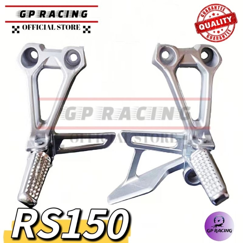 Rs150 foot rest bracket set With Footrest "GP RACING" | Shopee Malaysia